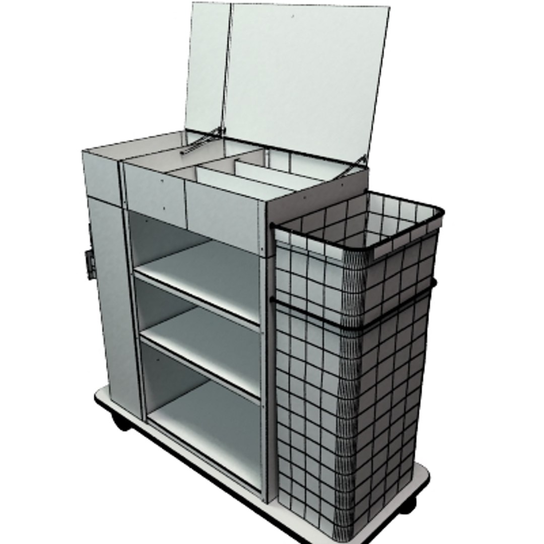 3d Housekeeping Cart