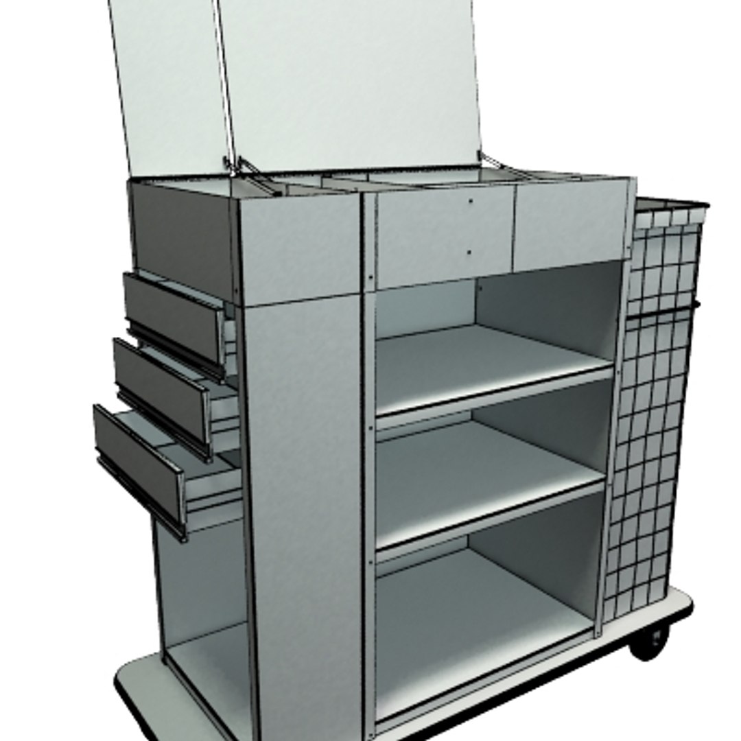 3d Housekeeping Cart