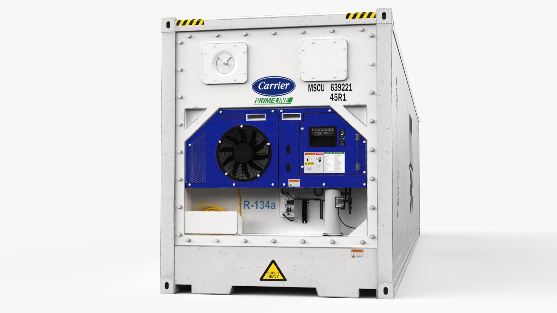 40feet MSC Container Reefer CARRIER 3D Model - TurboSquid 2140283