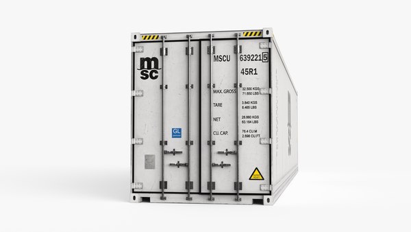 modelo 3d PORTADOR REEFER DE CONTENEDORES MSC DE 40 PIES - TurboSquid ...
