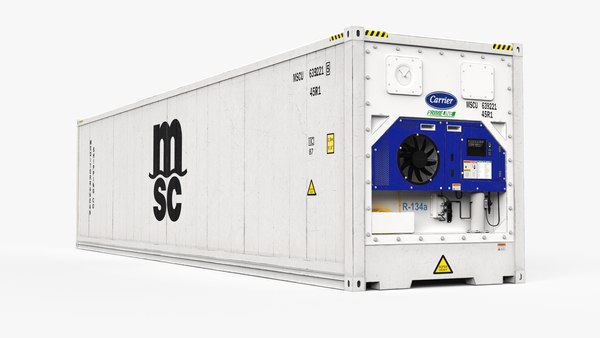 modelo 3d PORTADOR REEFER DE CONTENEDORES MSC DE 40 PIES - TurboSquid 2140283