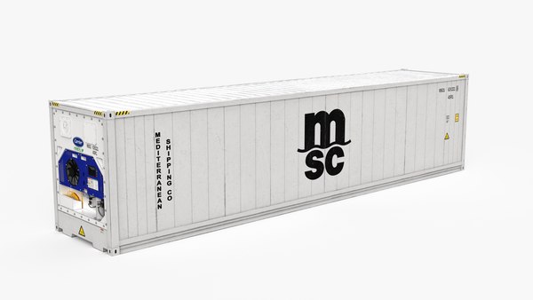 modelo 3d PORTADOR REEFER DE CONTENEDORES MSC DE 40 PIES - TurboSquid ...