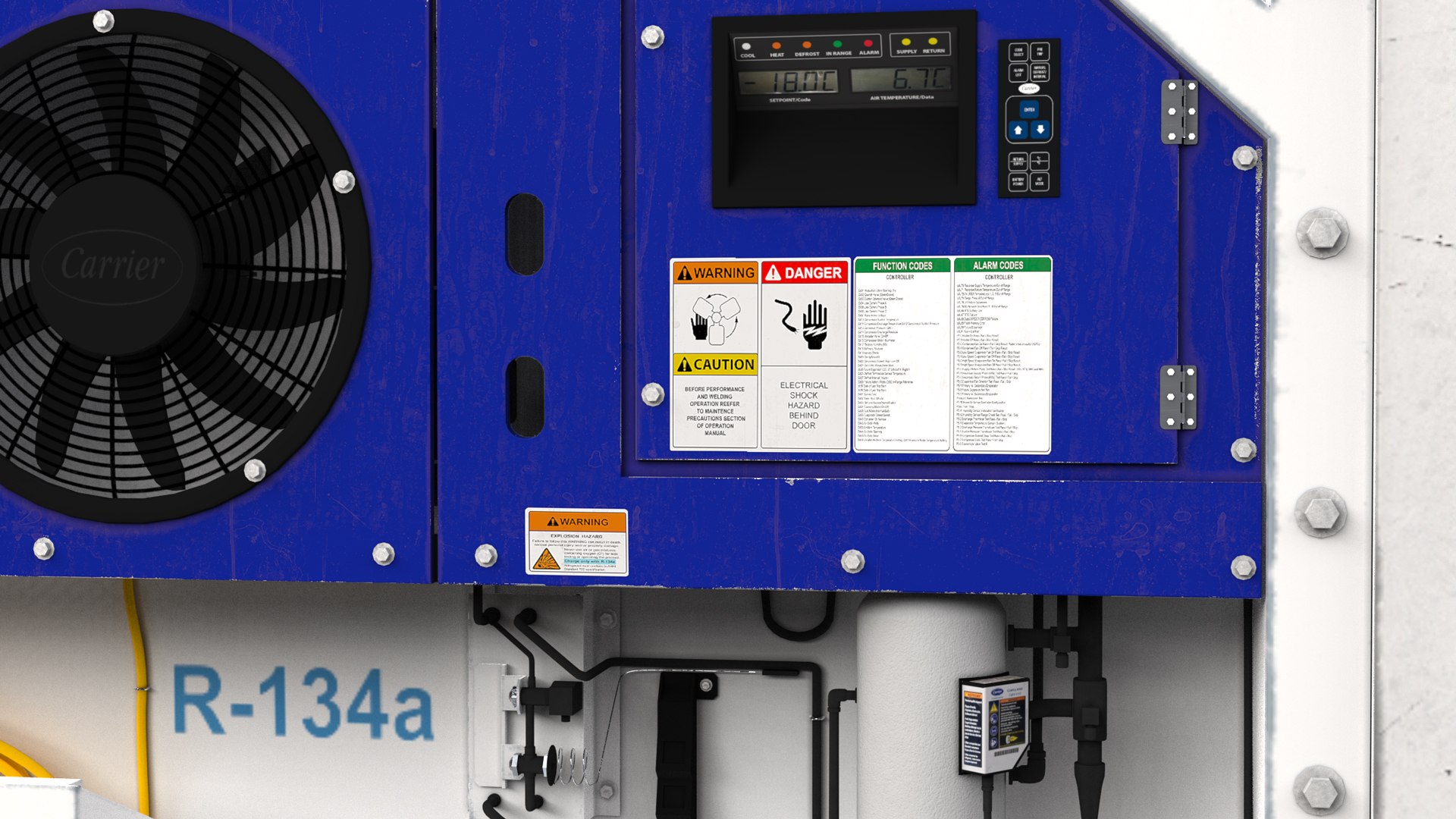 40feet MSC Container Reefer CARRIER 3D Model - TurboSquid 2140283