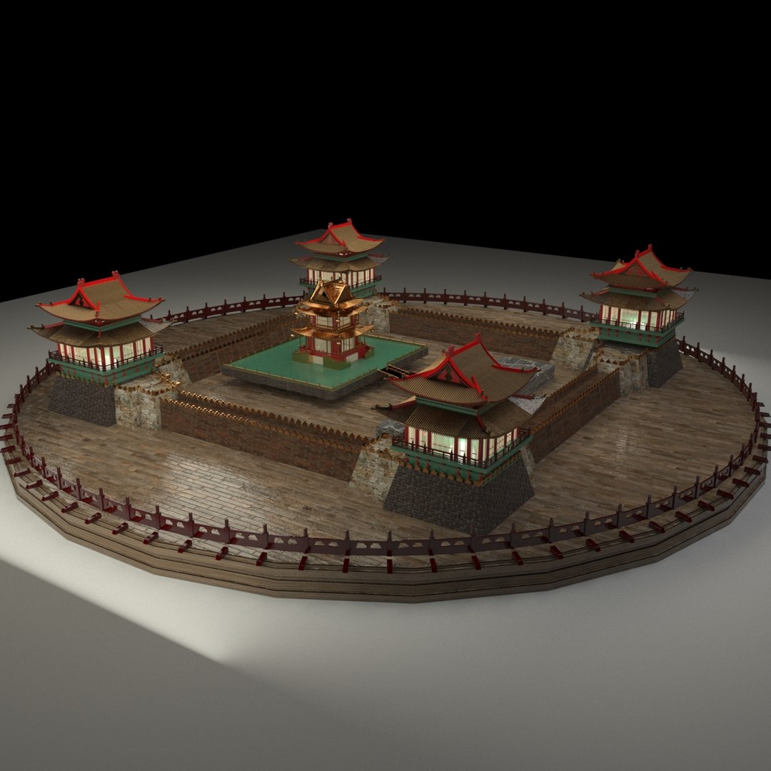 3D Chinese Castle Model - TurboSquid 1940225
