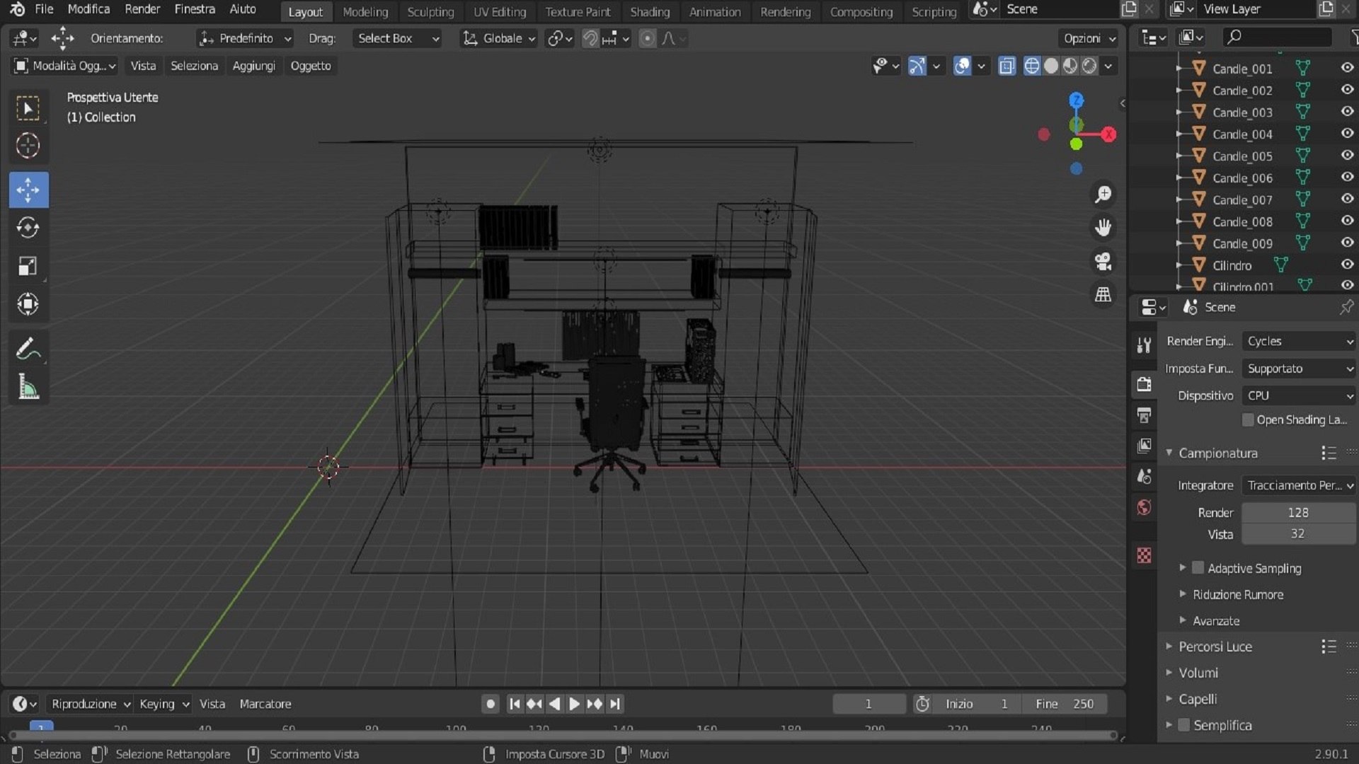 Blender Desk Room 3D Model - TurboSquid 1727765