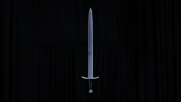 modelo 3d Espada medieval de baja poli - TurboSquid 2000990