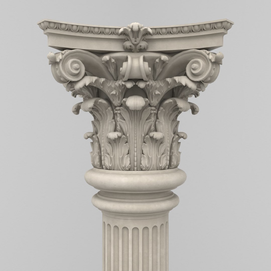 Corinthian Column 3D Models 3D - TurboSquid 1900593