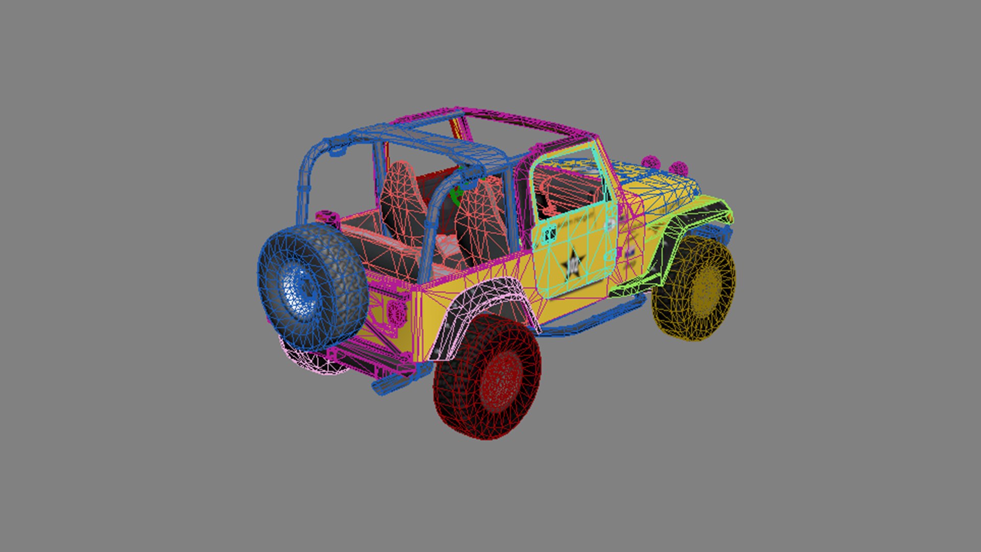 3D Dirt Road-016-Offroad Sport Car II Yellowbull-Sport-Team-4x4 Car-3D ...