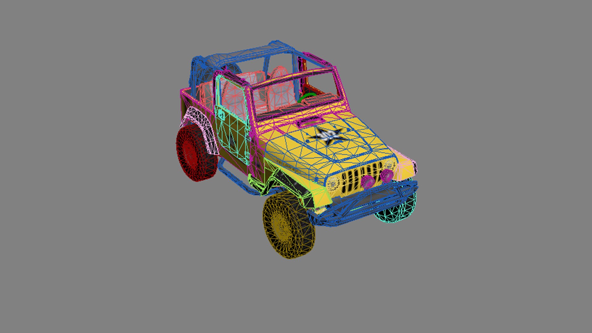 3D Dirt Road-016-Offroad Sport Car II Yellowbull-Sport-Team-4x4 Car-3D ...