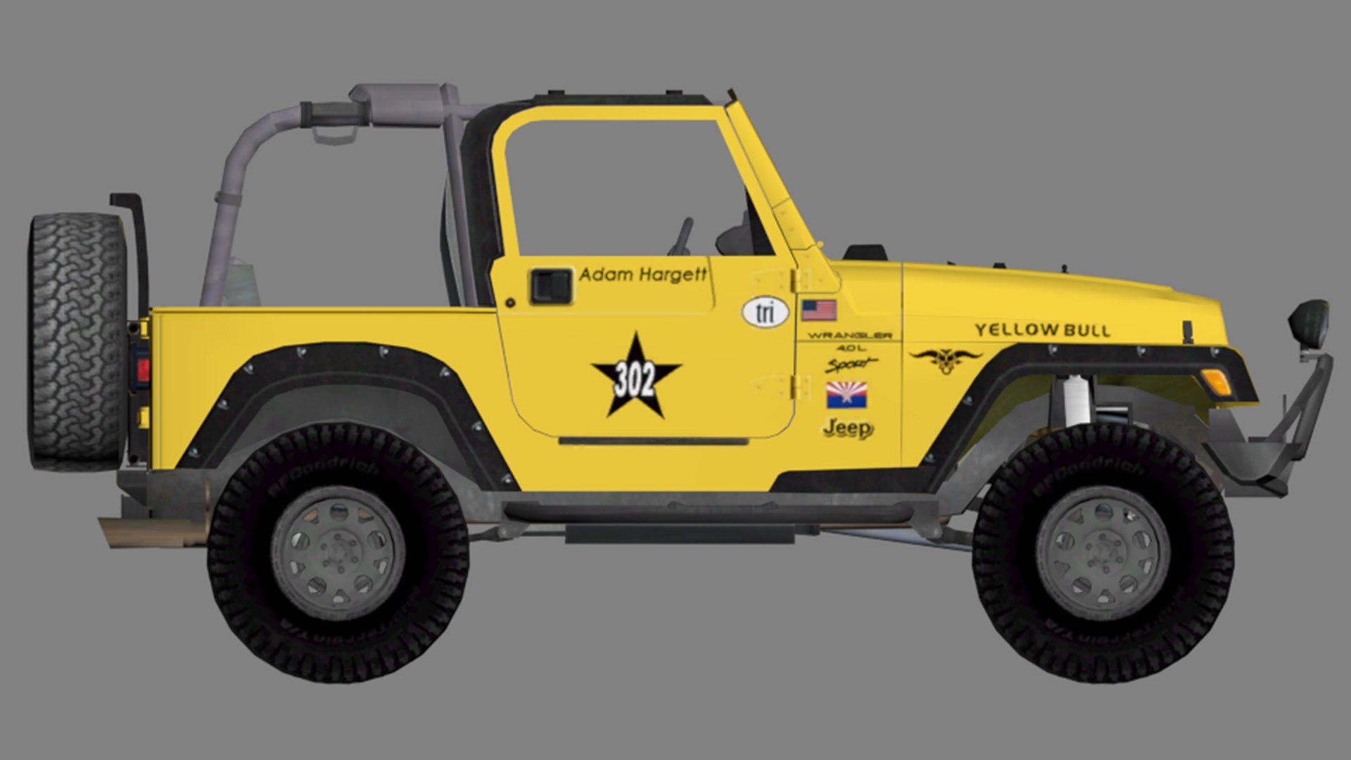 3D Dirt Road-016-Offroad Sport Car II Yellowbull-Sport-Team-4x4 Car-3D ...