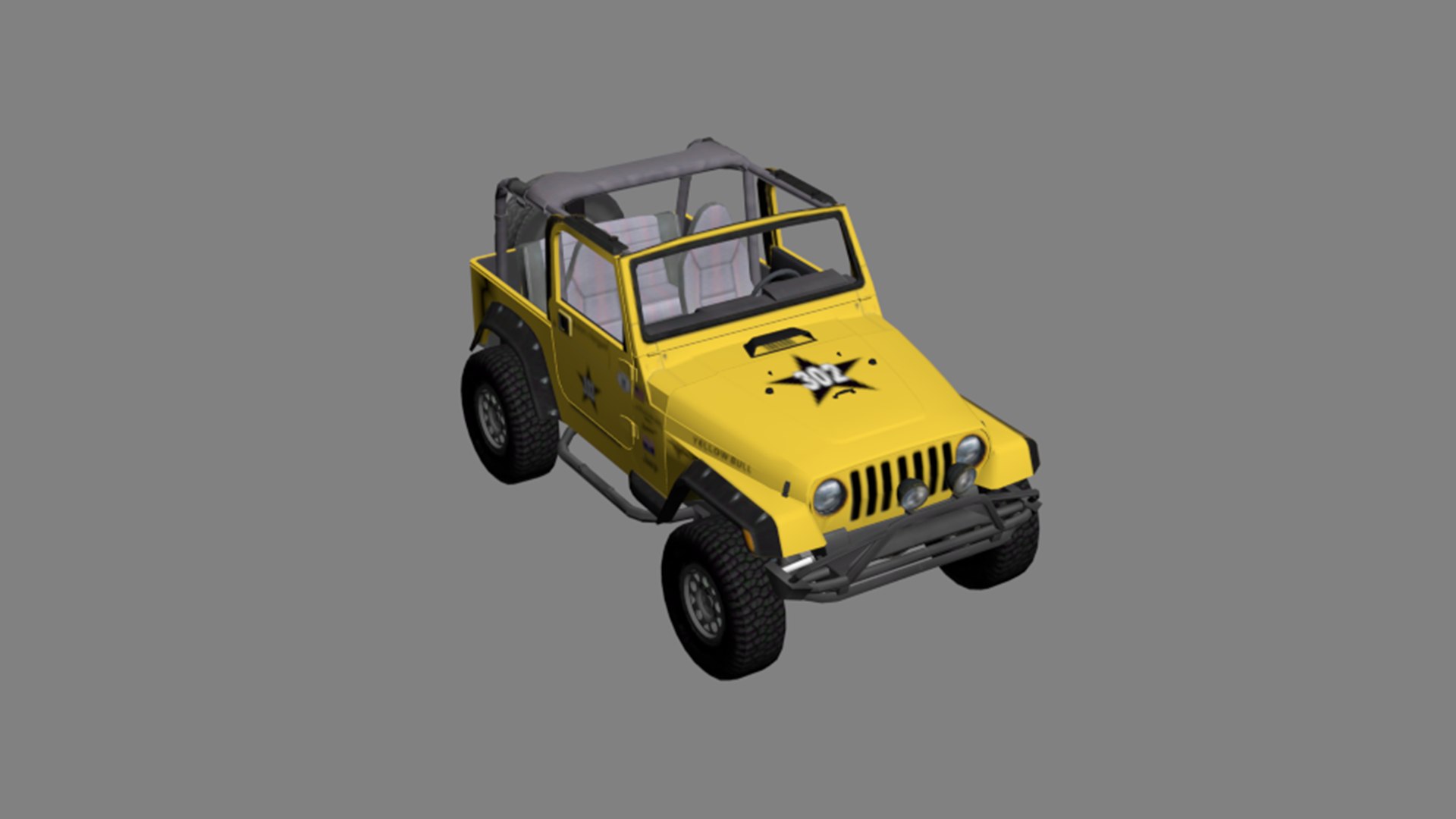 3D Dirt Road-016-Offroad Sport Car II Yellowbull-Sport-Team-4x4 Car-3D ...