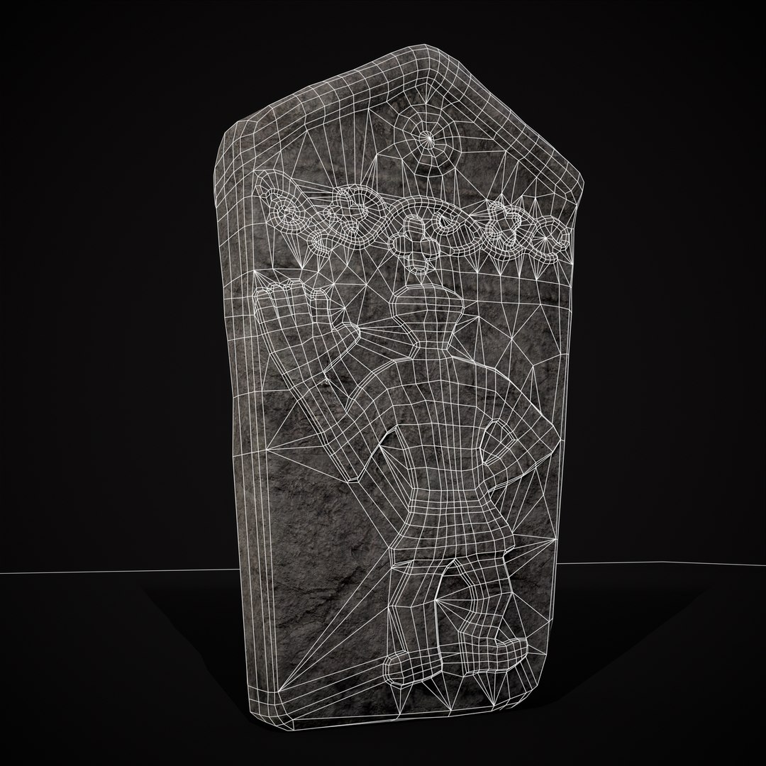 3D Carved Figure Gravestone - TurboSquid 2059471