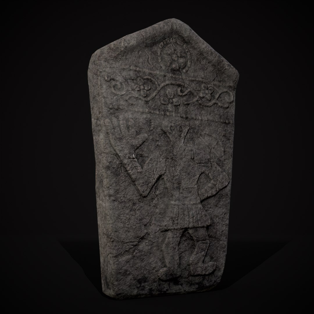 3D Carved Figure Gravestone - TurboSquid 2059471