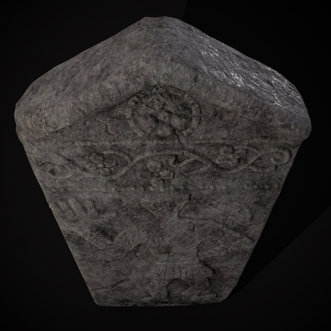 3D Carved Figure Gravestone - TurboSquid 2059471