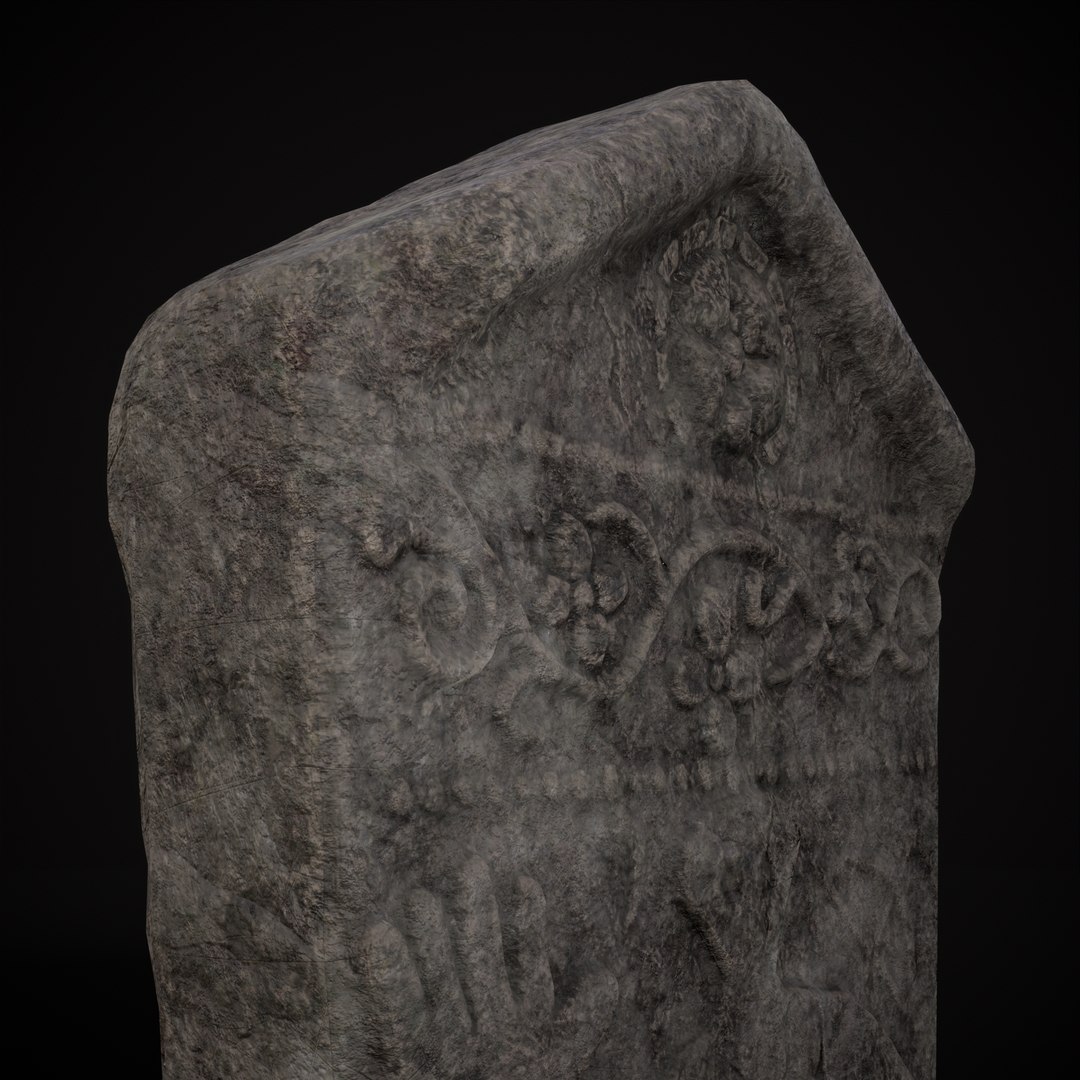 3D Carved Figure Gravestone - TurboSquid 2059471