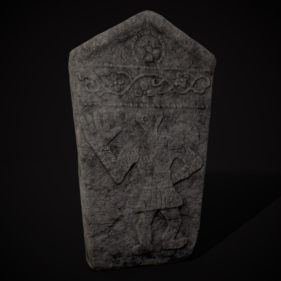 3D Carved Figure Gravestone - TurboSquid 2059471