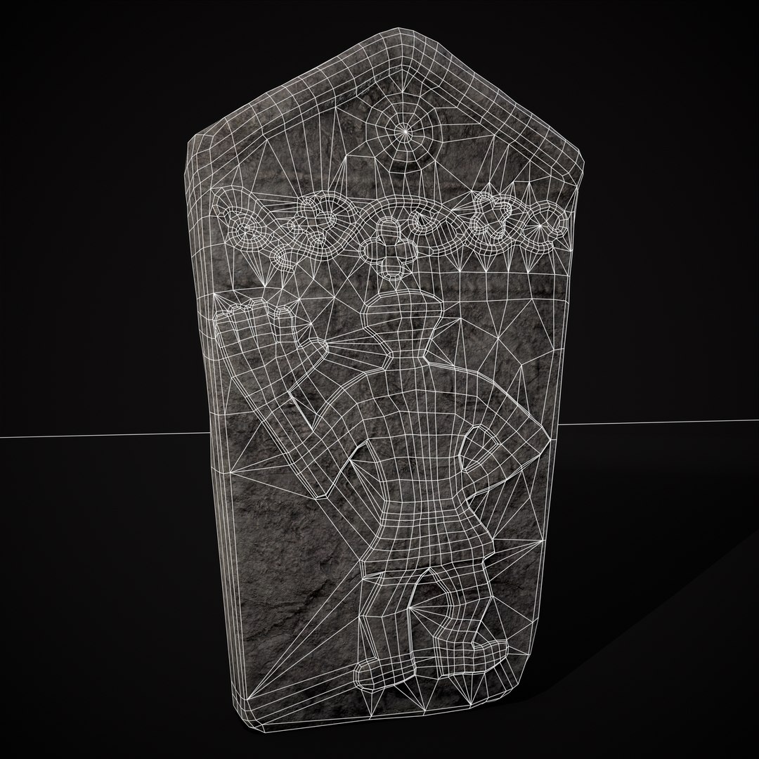 3D Carved Figure Gravestone - TurboSquid 2059471