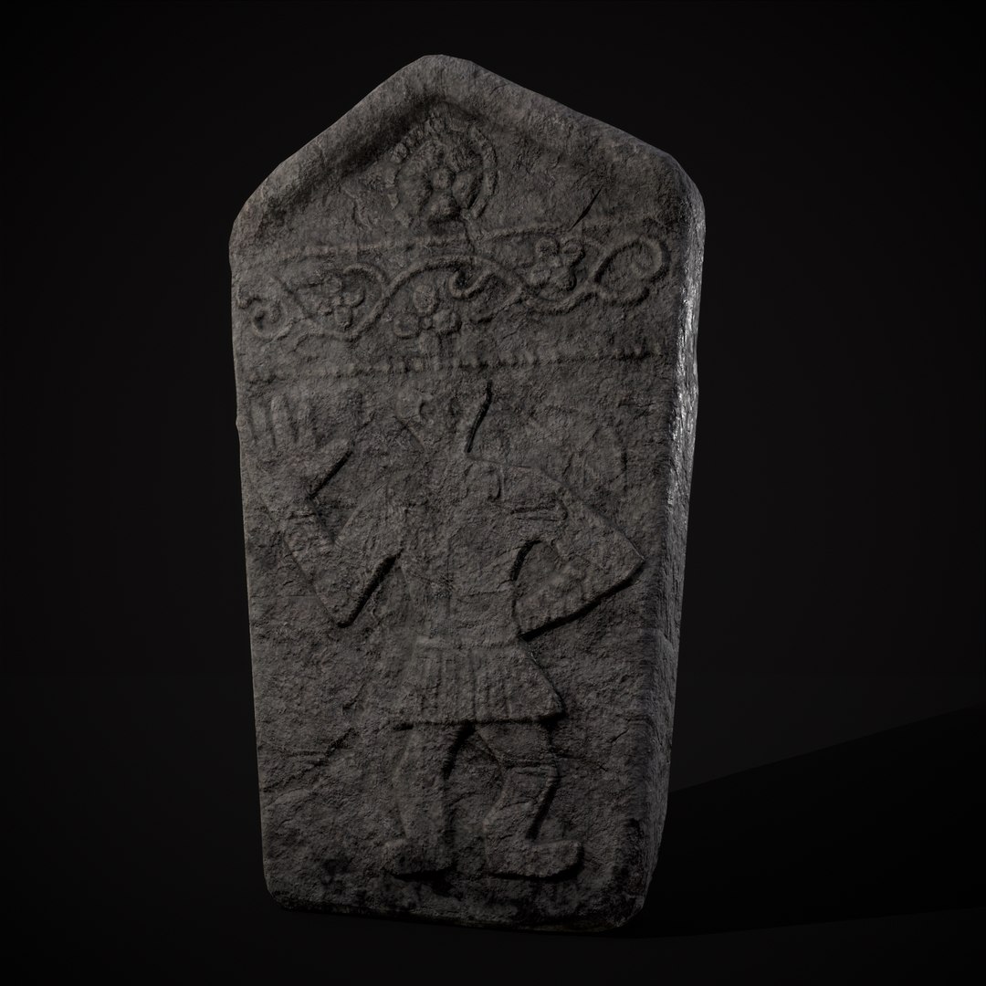3D Carved Figure Gravestone - TurboSquid 2059471