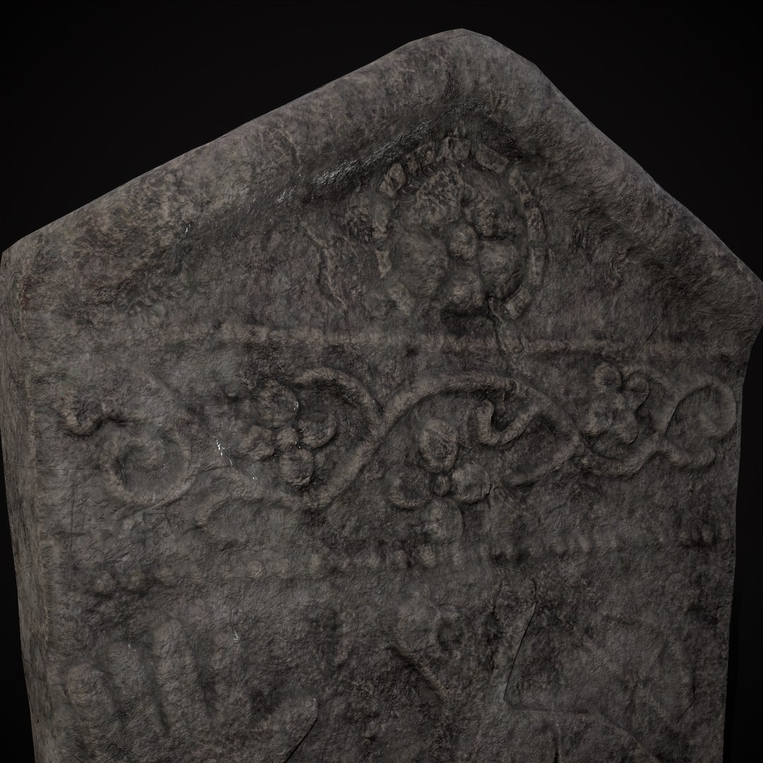 3D Carved Figure Gravestone - TurboSquid 2059471