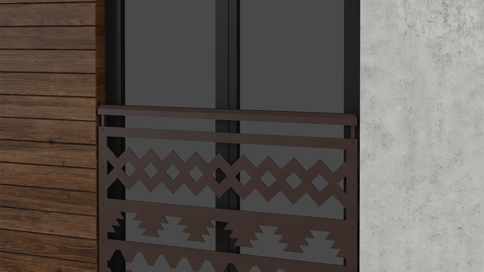 3D Fasade Element Window Railing Ornament - TurboSquid 1774236