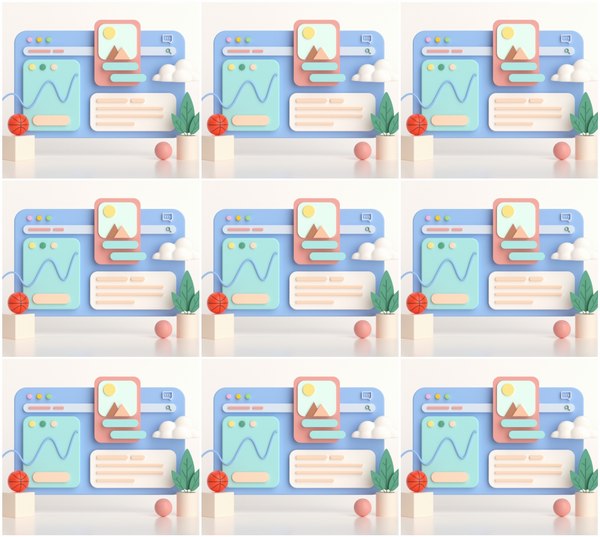 Cartoon elements Cartoon scene TWO-DIMENSIONAL office UI icon animation ...