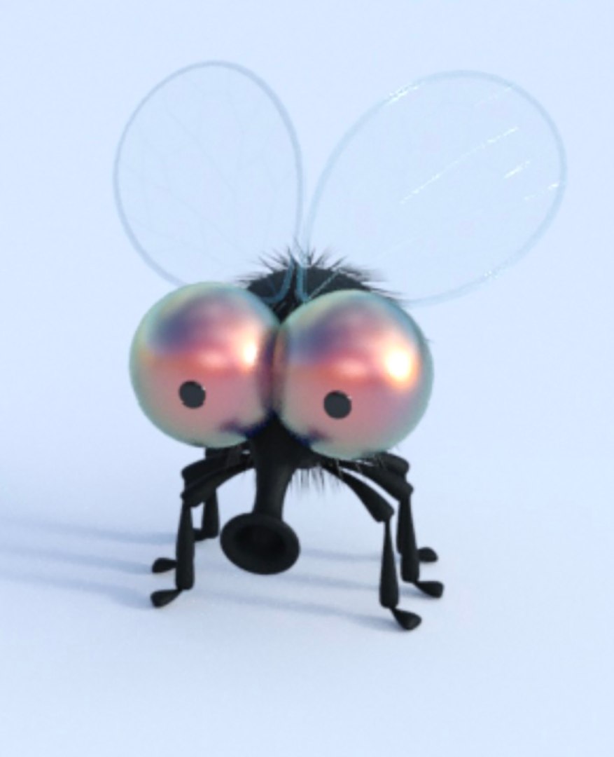 3D Cute Fly Rigged - TurboSquid 2274071