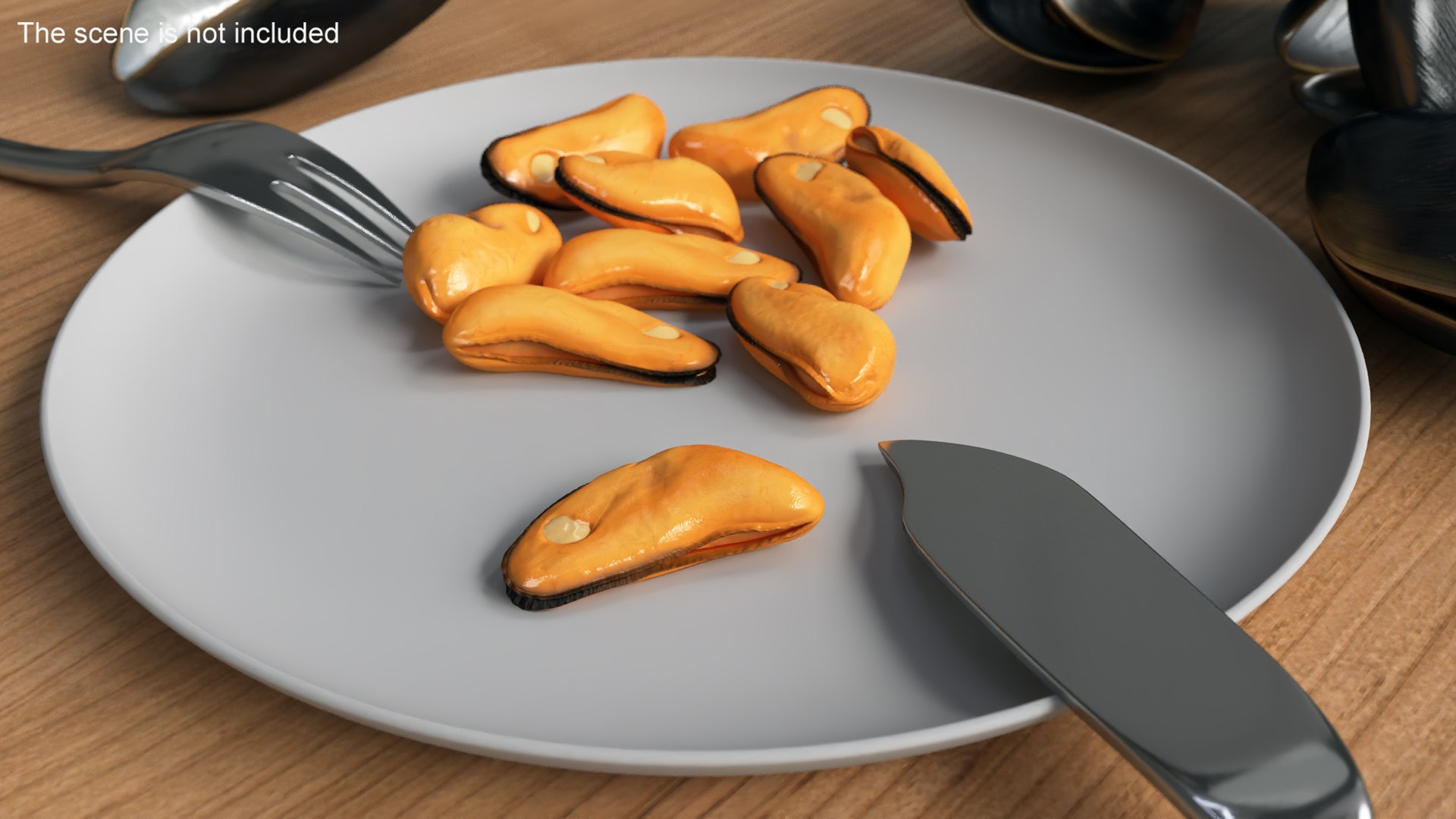 3D Boiled Mussel Meat - TurboSquid 2274281