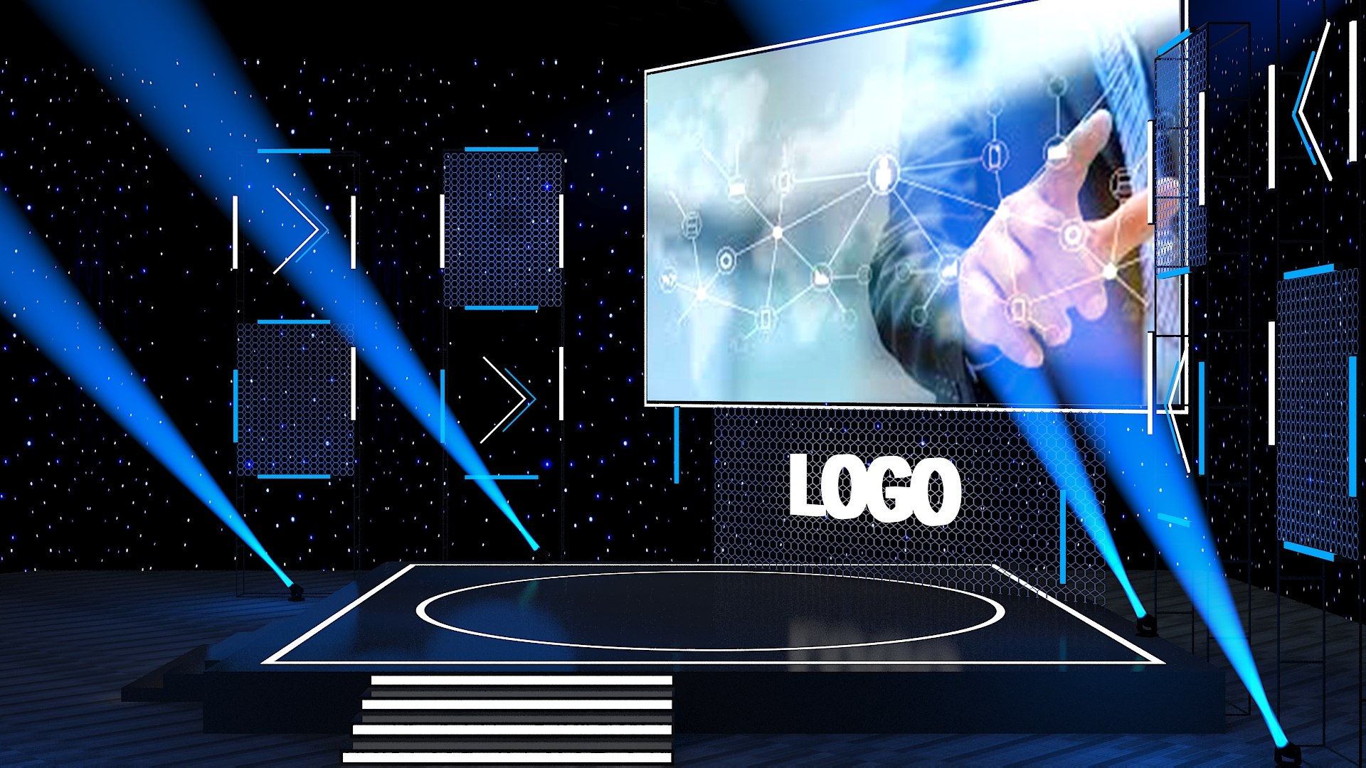 3D Virtual Platform Set Model - TurboSquid 1804886