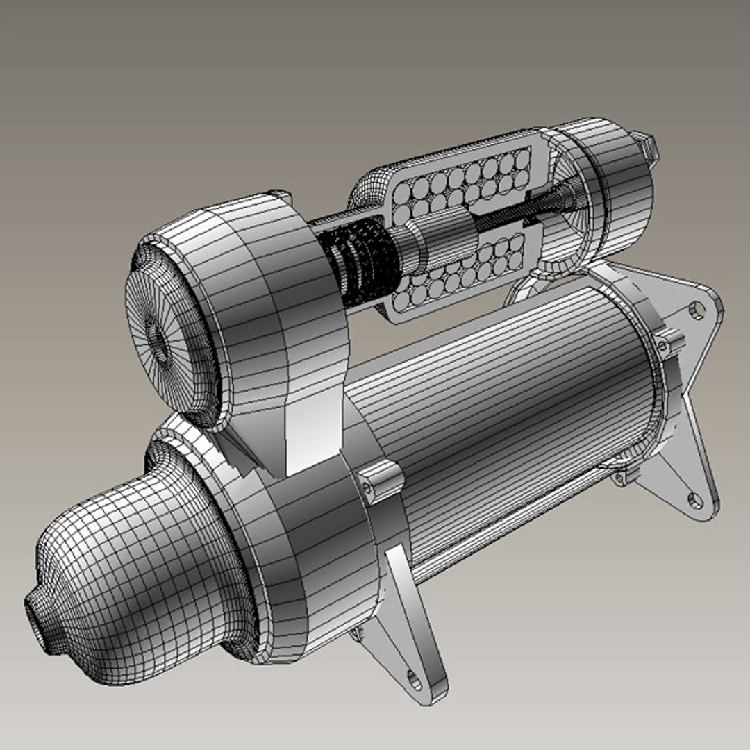 3d model car starter
