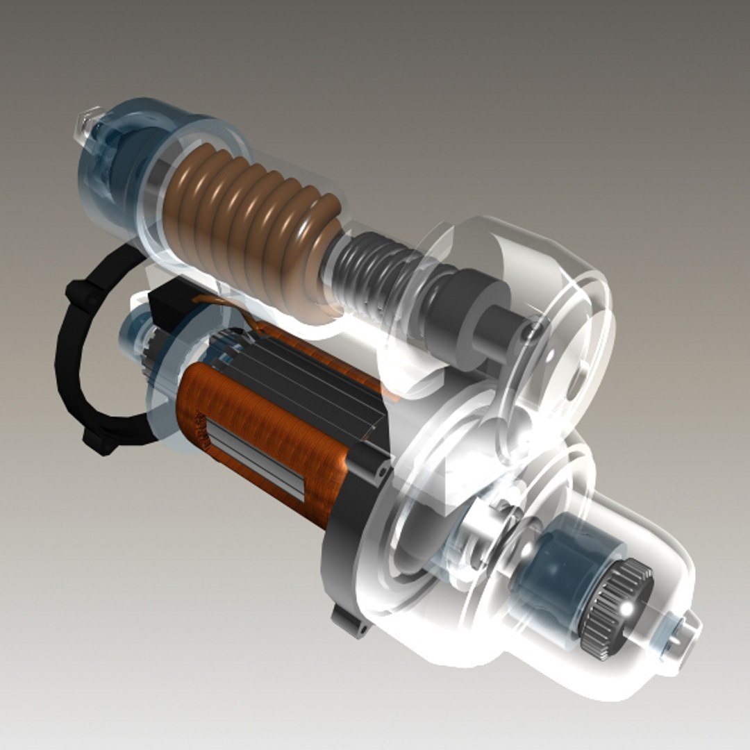 3d model car starter