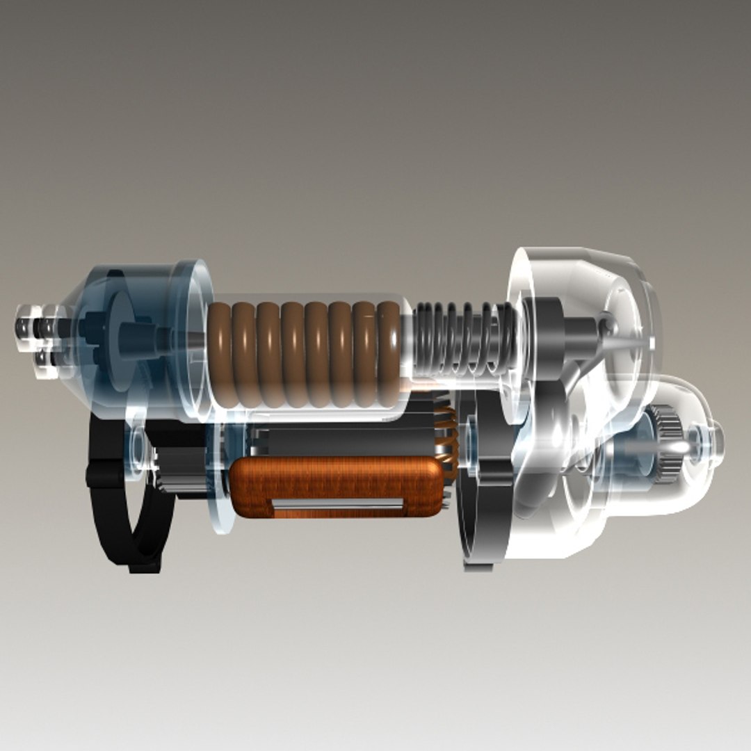 3d model car starter