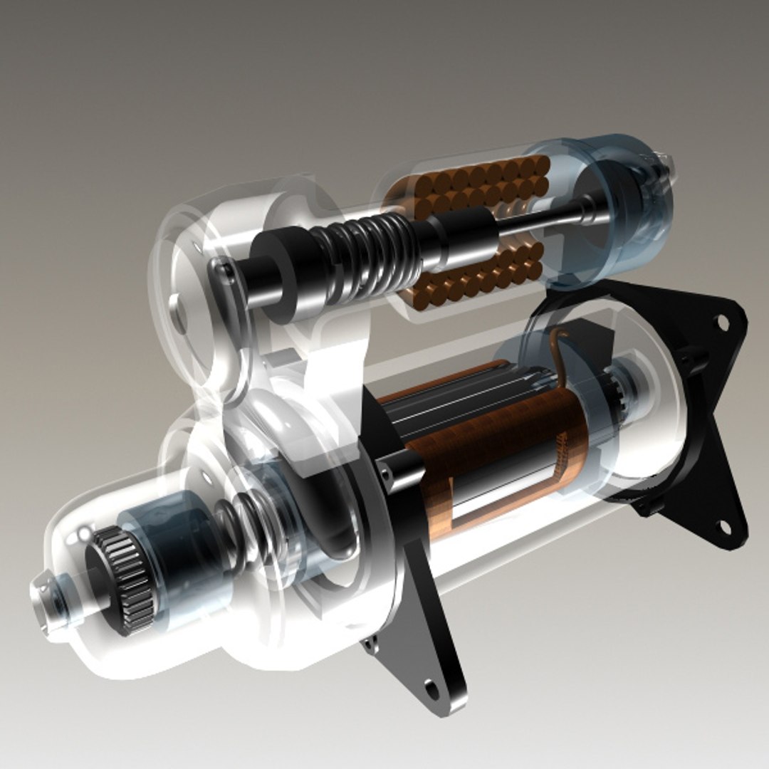 3d model car starter