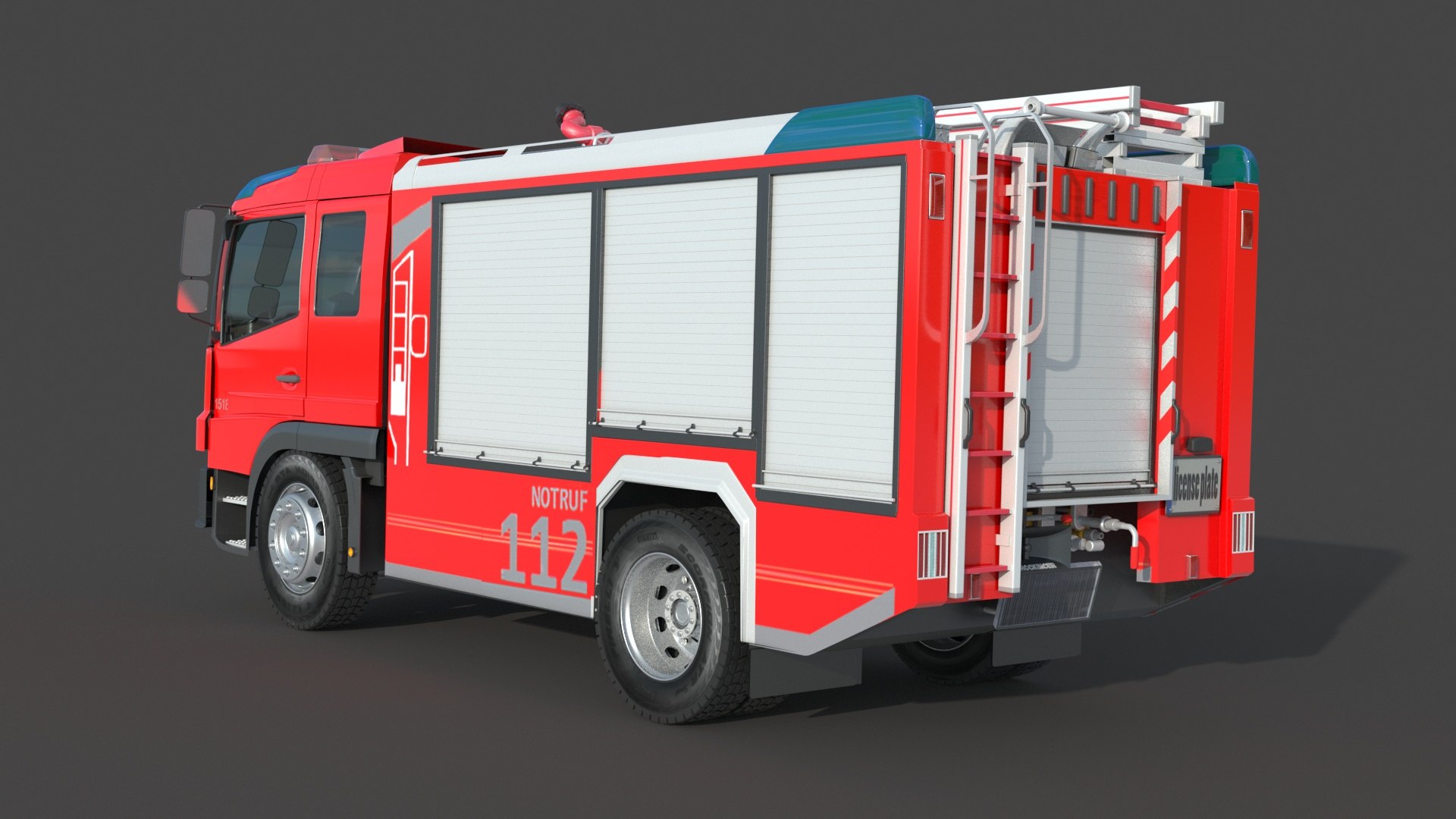 Mercedes Benz Atego 1518 Fire Rescue 3D - TurboSquid 2300311