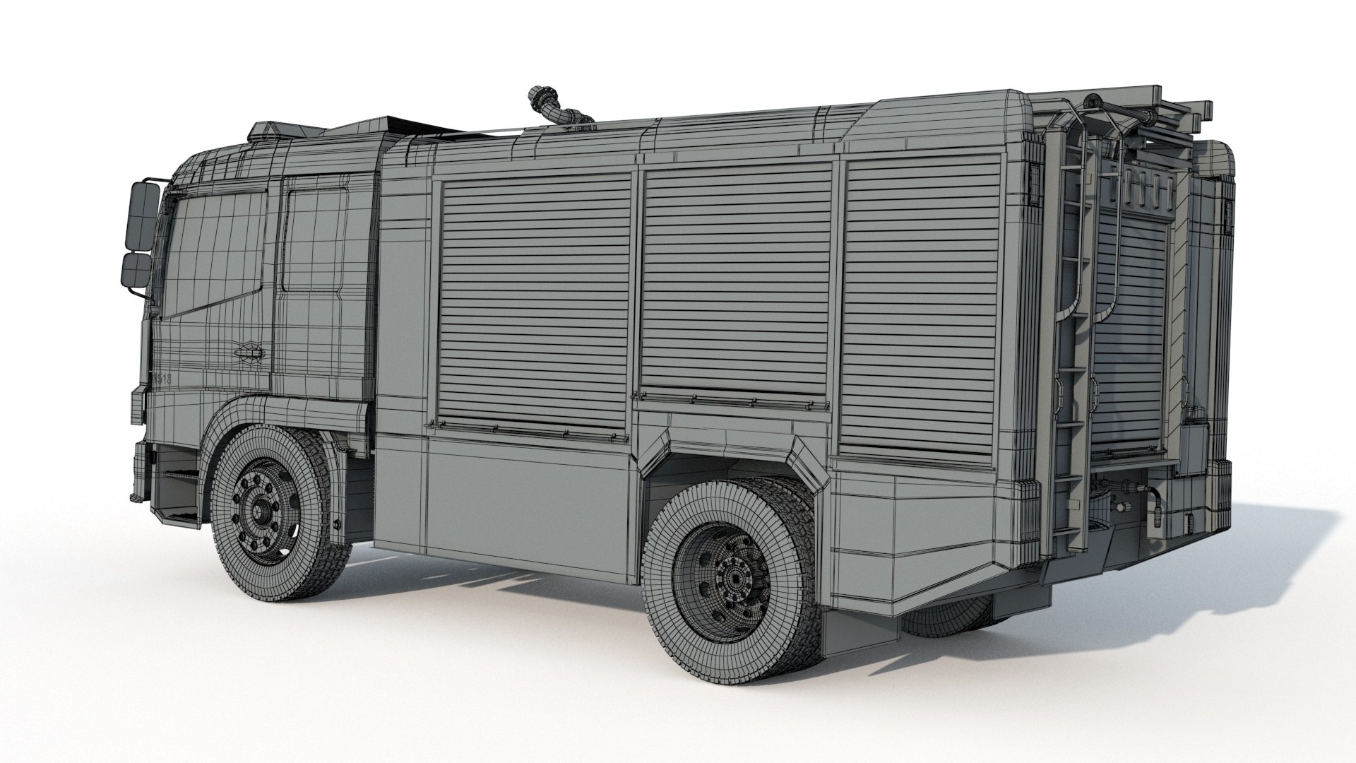 Mercedes Benz Atego 1518 Fire Rescue 3D - TurboSquid 2300311