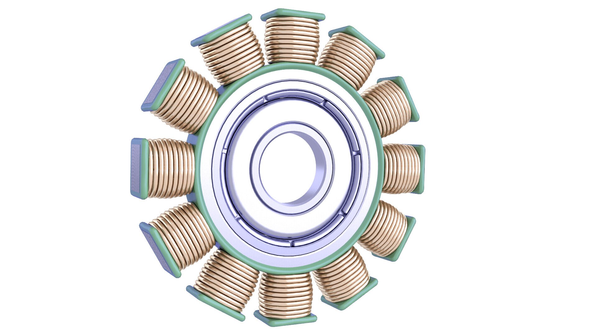 3D 2 Brushless Electric Motor Stators SET V4 - TurboSquid 2401457