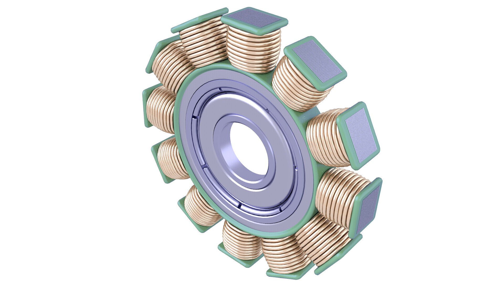 3D 2 Brushless Electric Motor Stators SET V4 - TurboSquid 2401457