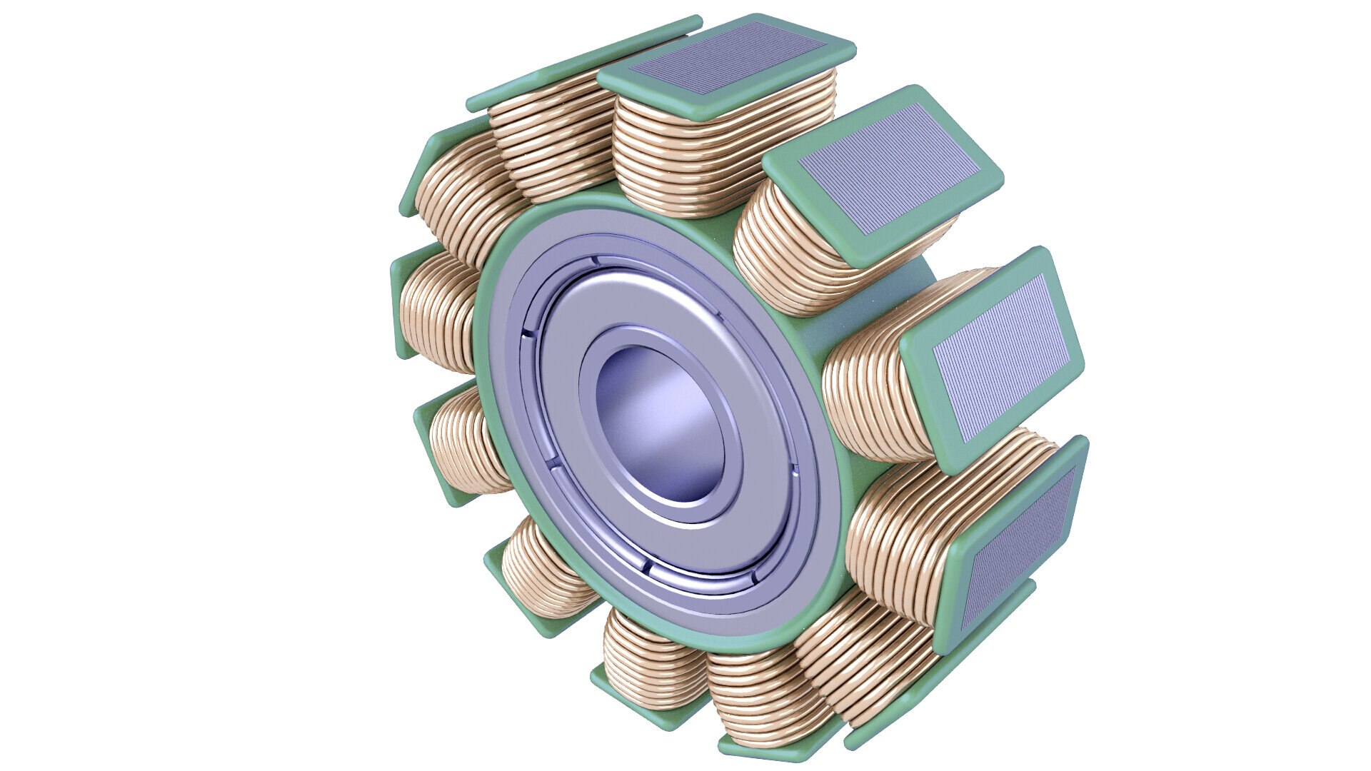 3D 2 Brushless Electric Motor Stators SET V4 - TurboSquid 2401457