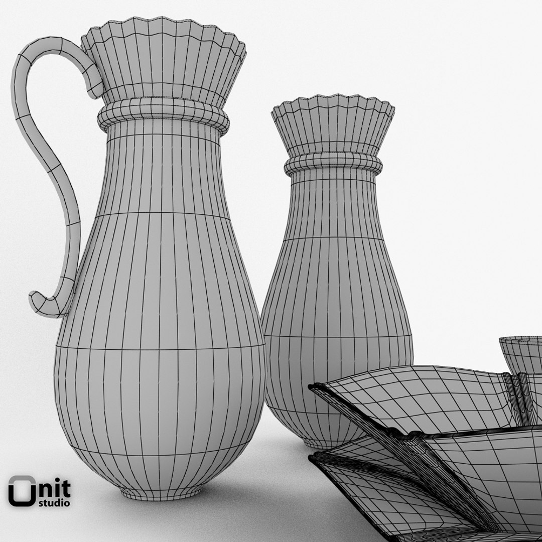 Porcelain Set 3d Model