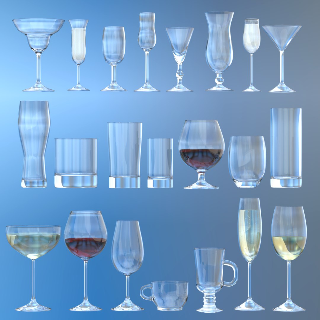 3D model glass 2 - TurboSquid 1226420