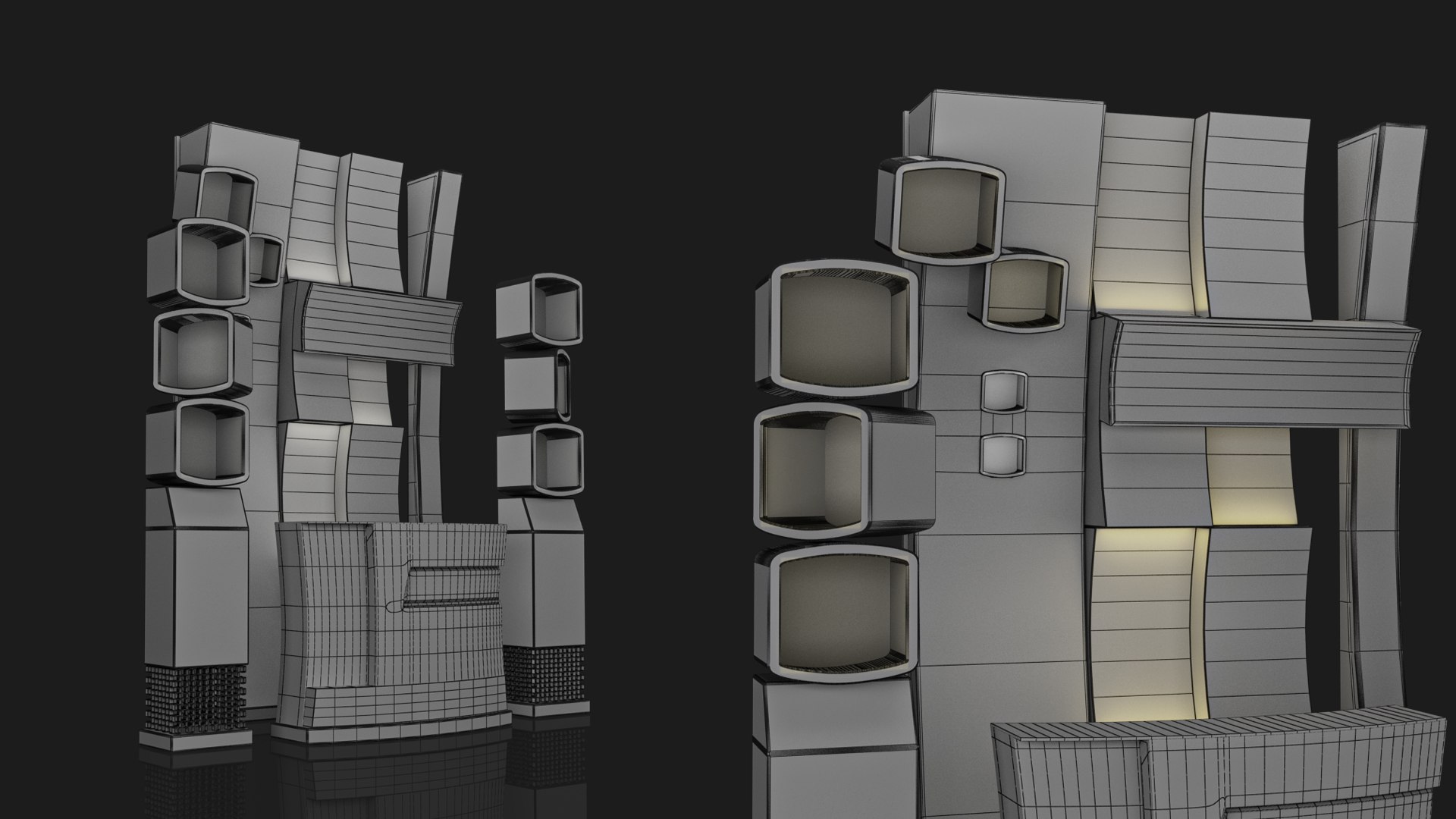 Mini Shop Counter Design 3D Model - TurboSquid 1871267