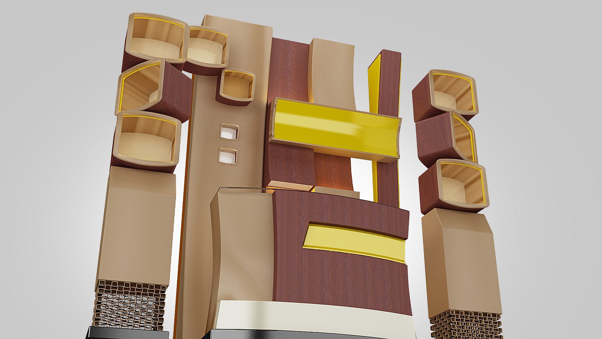 Mini Shop Counter Design 3D Model - TurboSquid 1871267