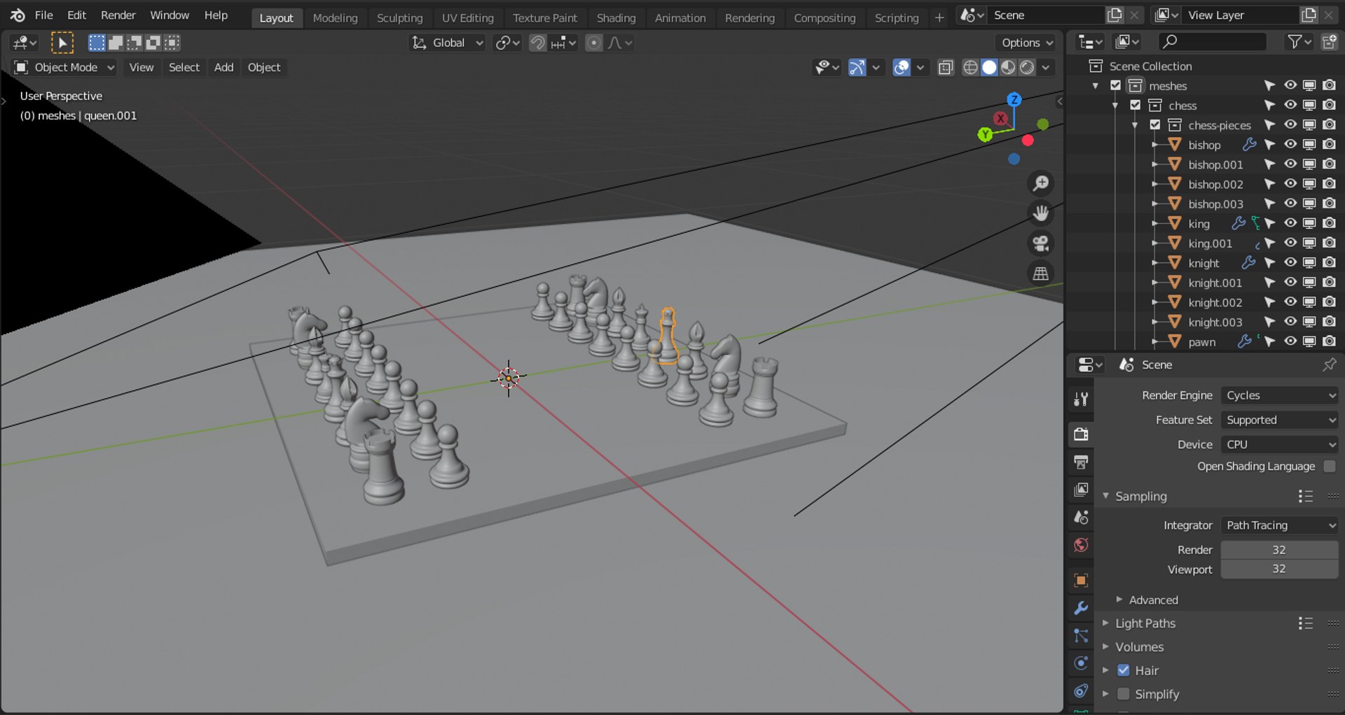 3D model chess board - TurboSquid 1504859