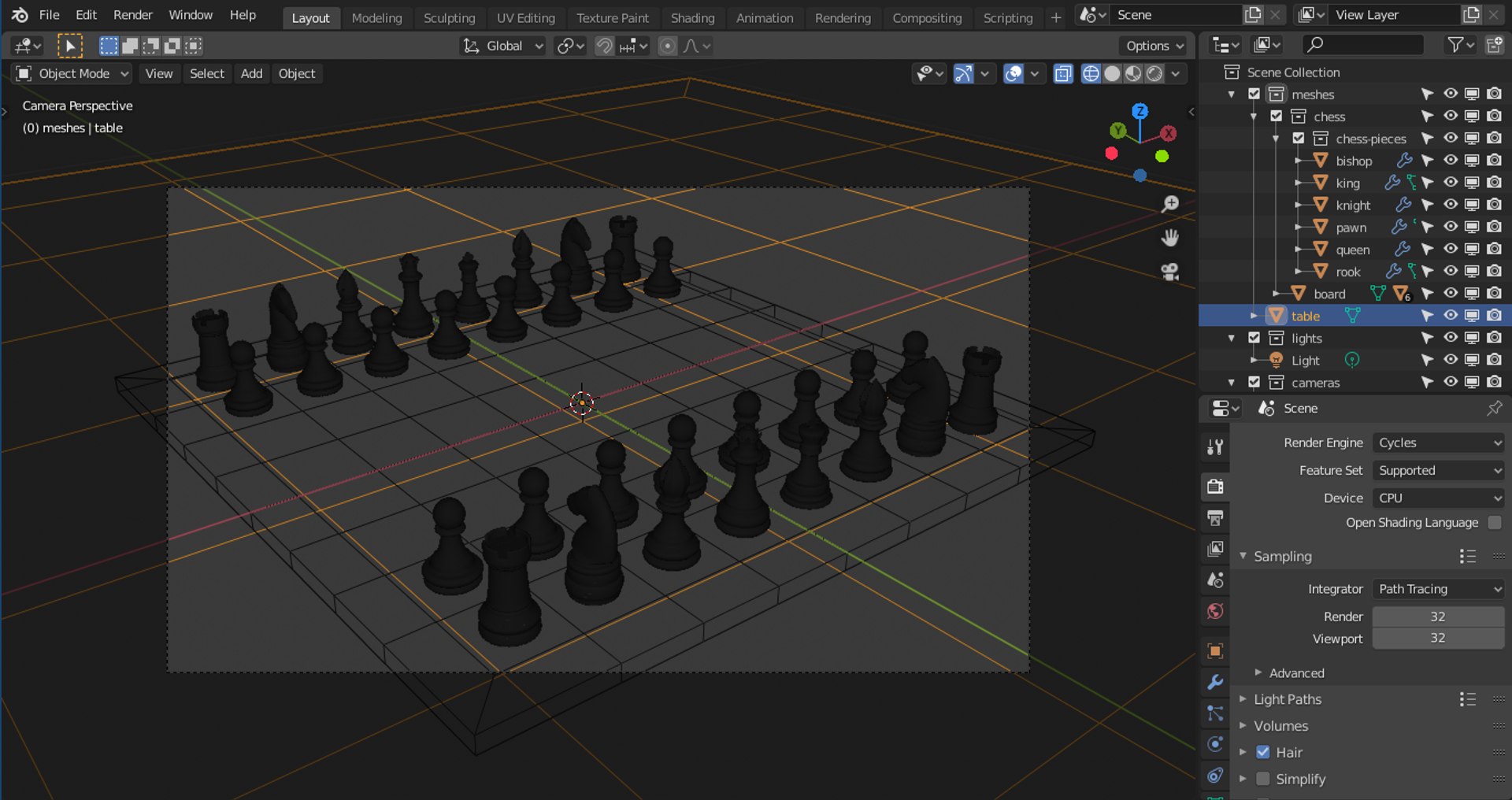 3D model chess board - TurboSquid 1504859
