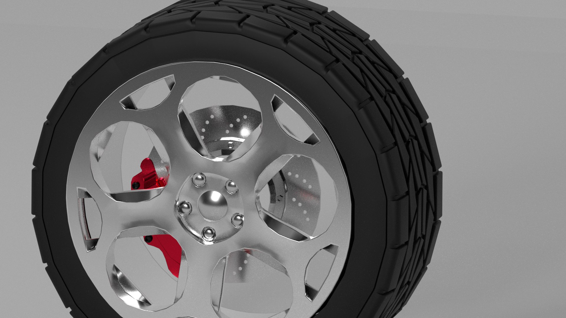 Car Wheel Complete With Rim And Brake Model - TurboSquid 2255189