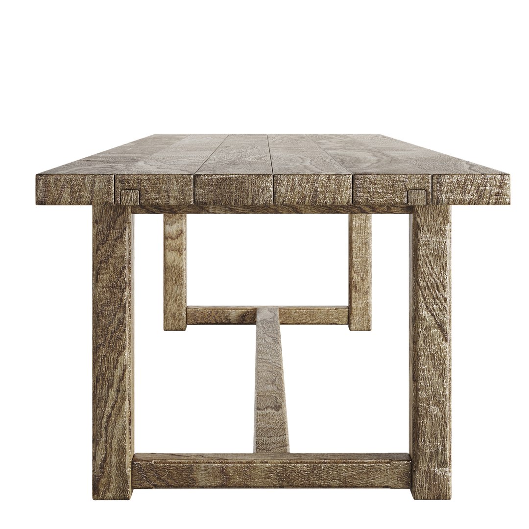 Restoration Hardware Cayden Campaign Dinning Table 3D Model - TurboSquid 1954661