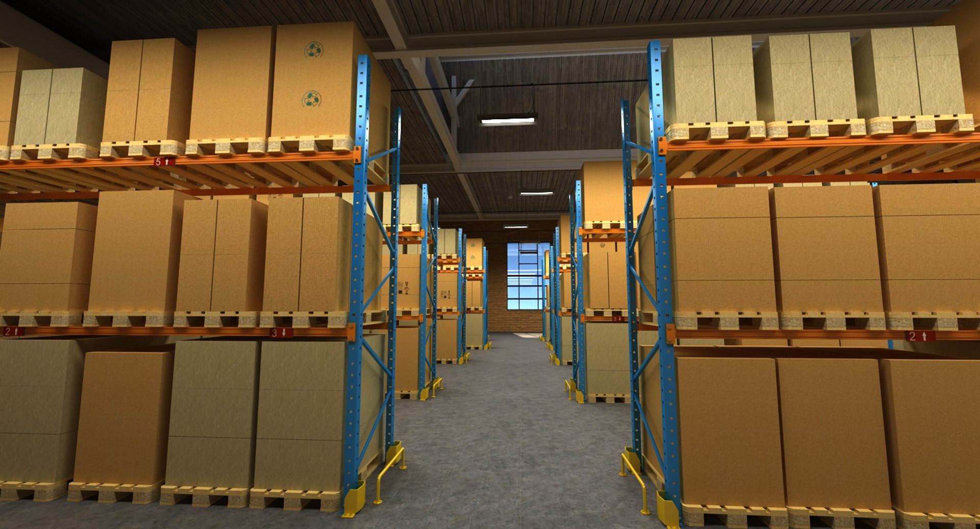 Warehouse Scene 15 3d 3ds