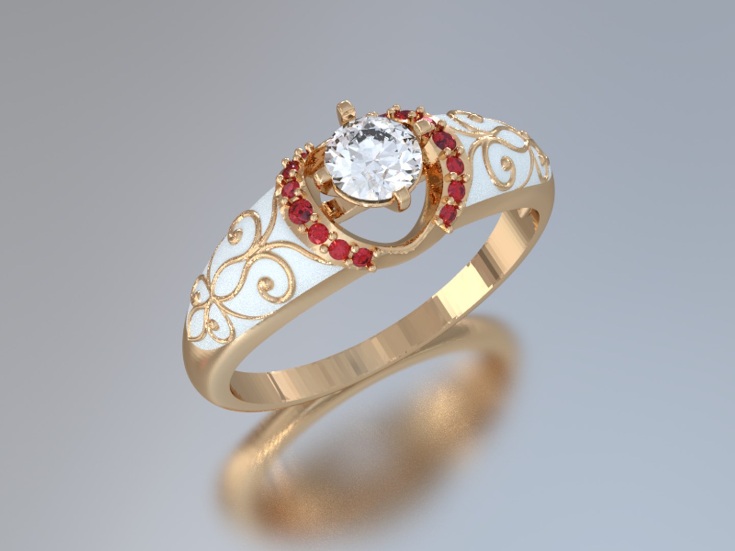 3d weaving ring model