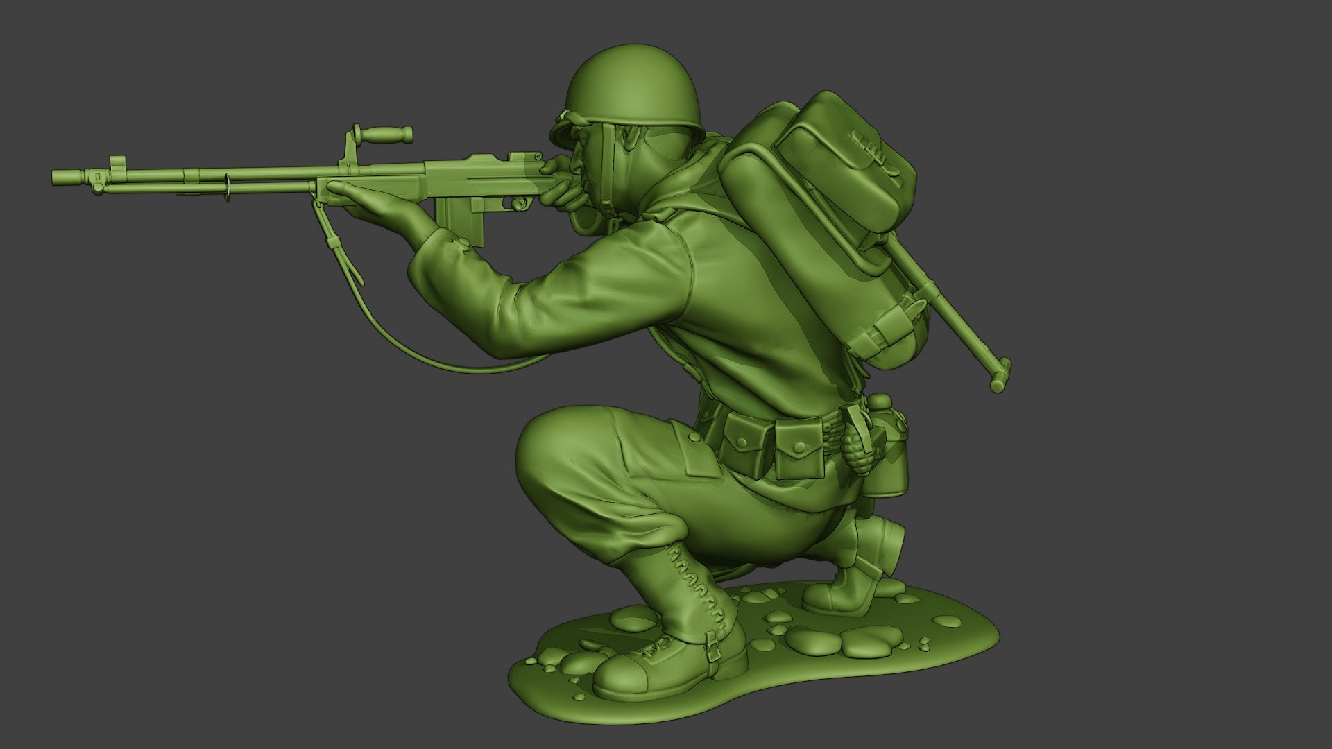 American Soldier Ww2 Shoot 3D Model - TurboSquid 1670203