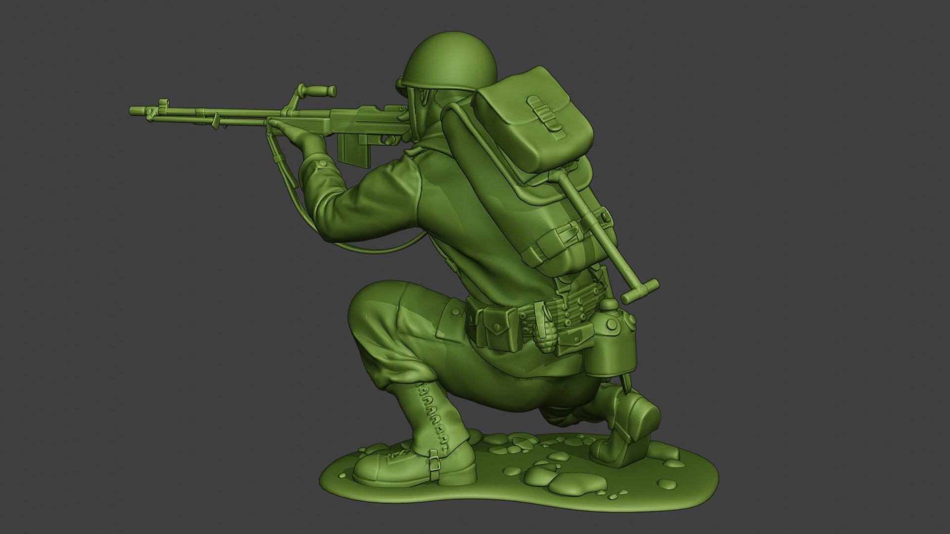 American Soldier Ww2 Shoot 3D Model - TurboSquid 1670203