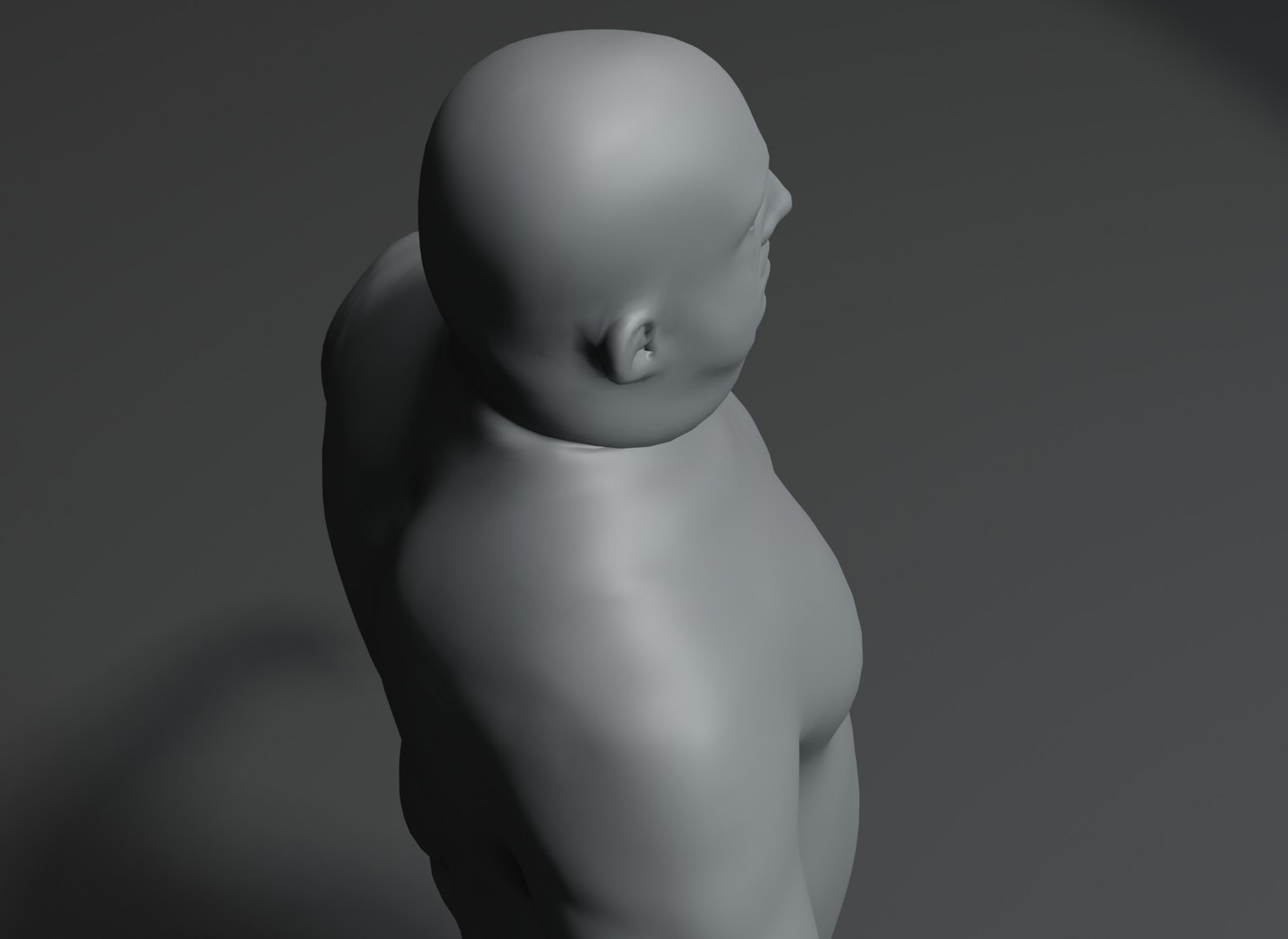 3D model Male Body Fat Base Mesh 3D Model 20k Polygons - TurboSquid 1750971
